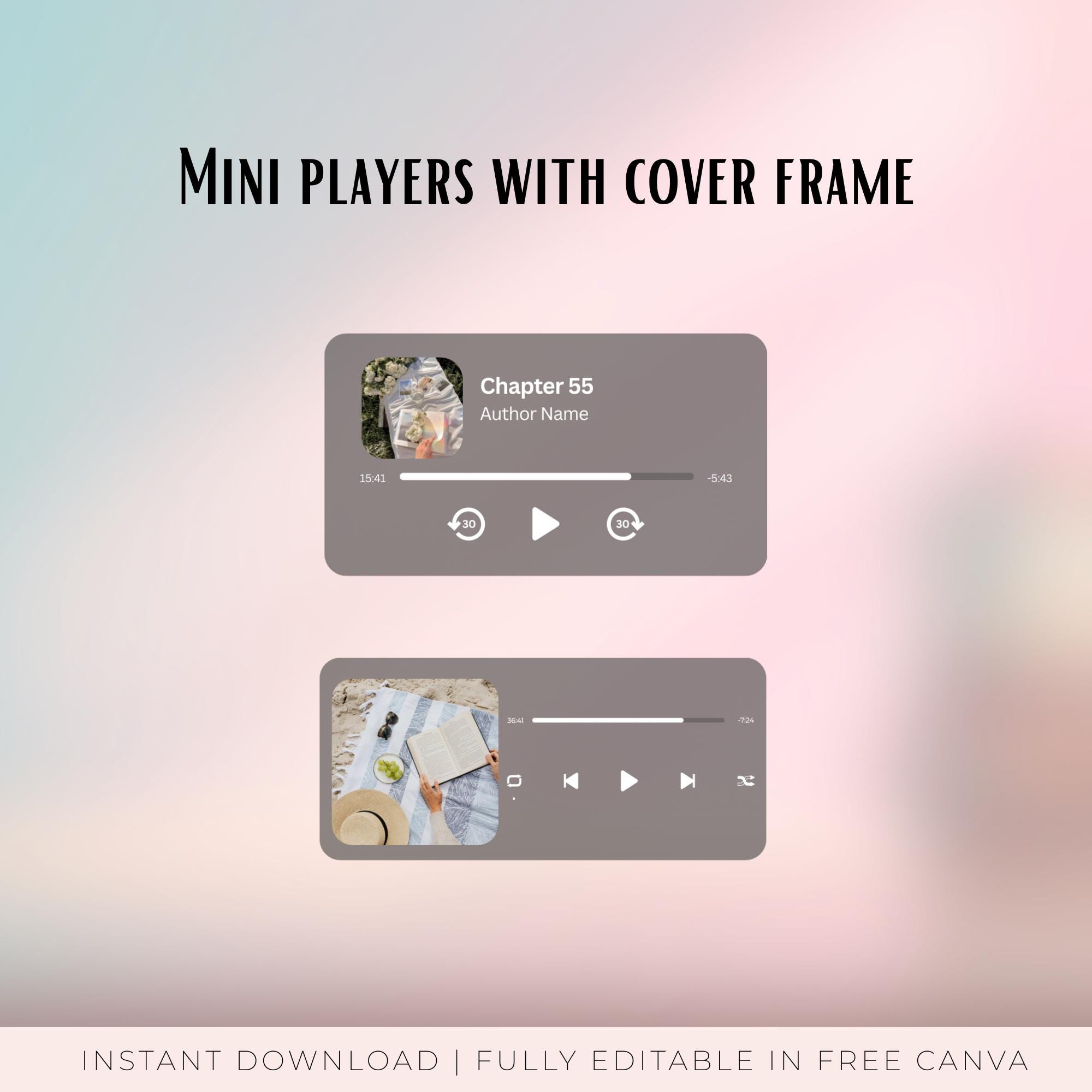 2026 Bookstagram Audiobook Mockup Templates, Bookish Accessories (canva ...