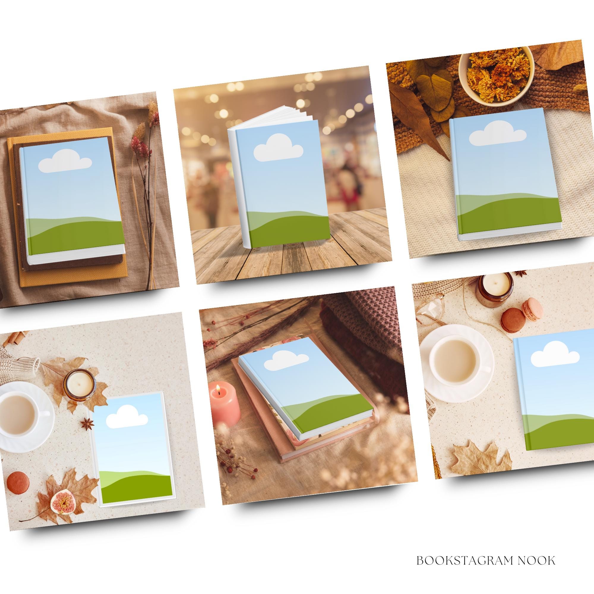 Canva Book Mockups, Book Cover Mock up Template, Author Flatlays, Canva ...