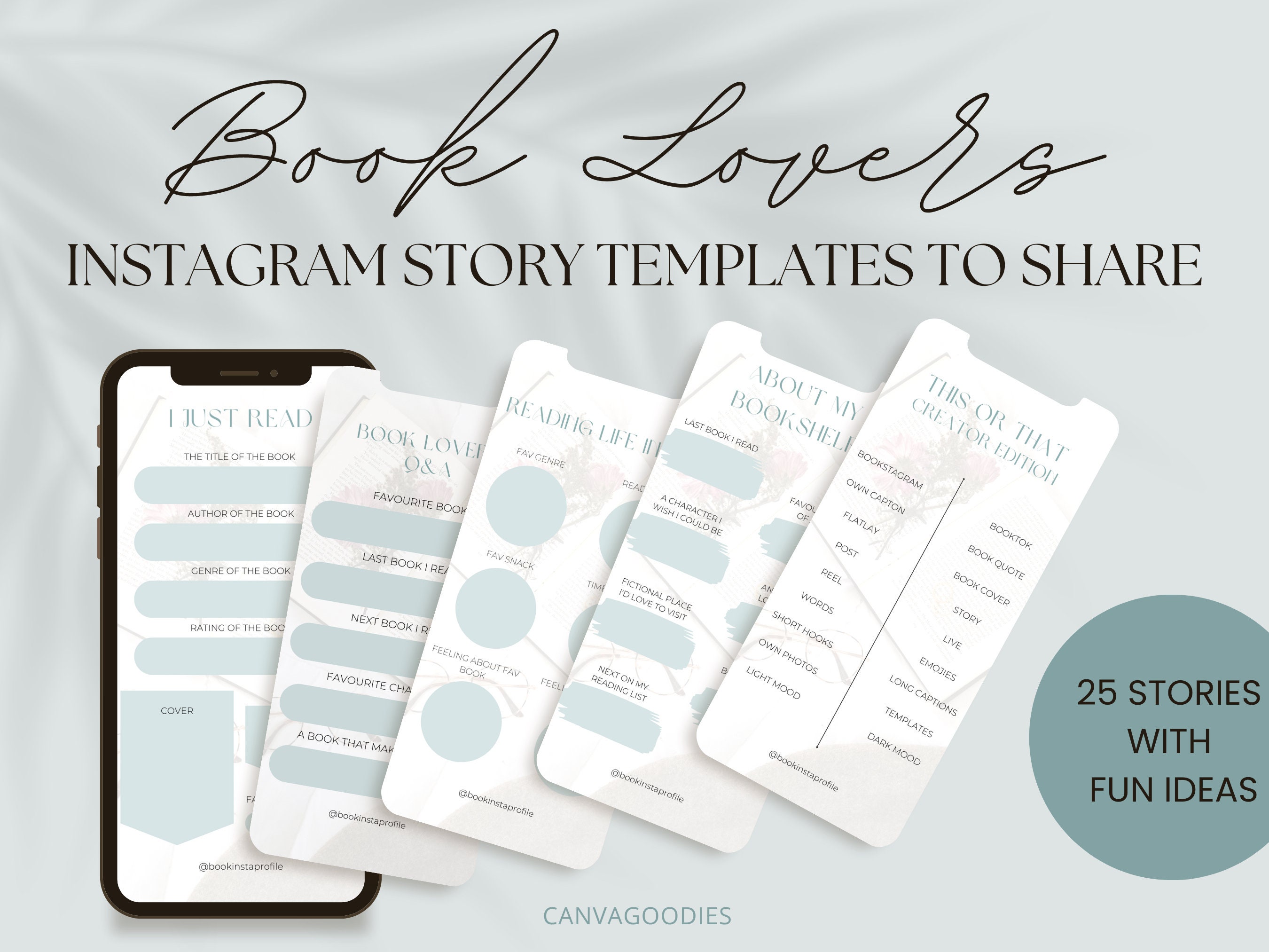 Book Review Canva Template for Book Lovers, Bookish Design, Reading ...
