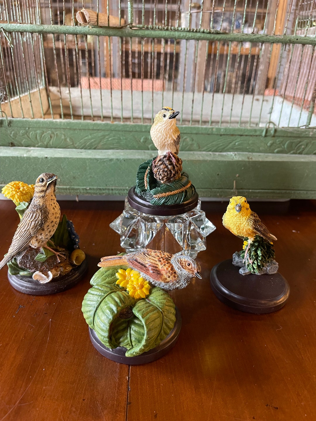 Set De 4 Oiseaux En Miniature, Signés the Country Bird Collection - Etsy