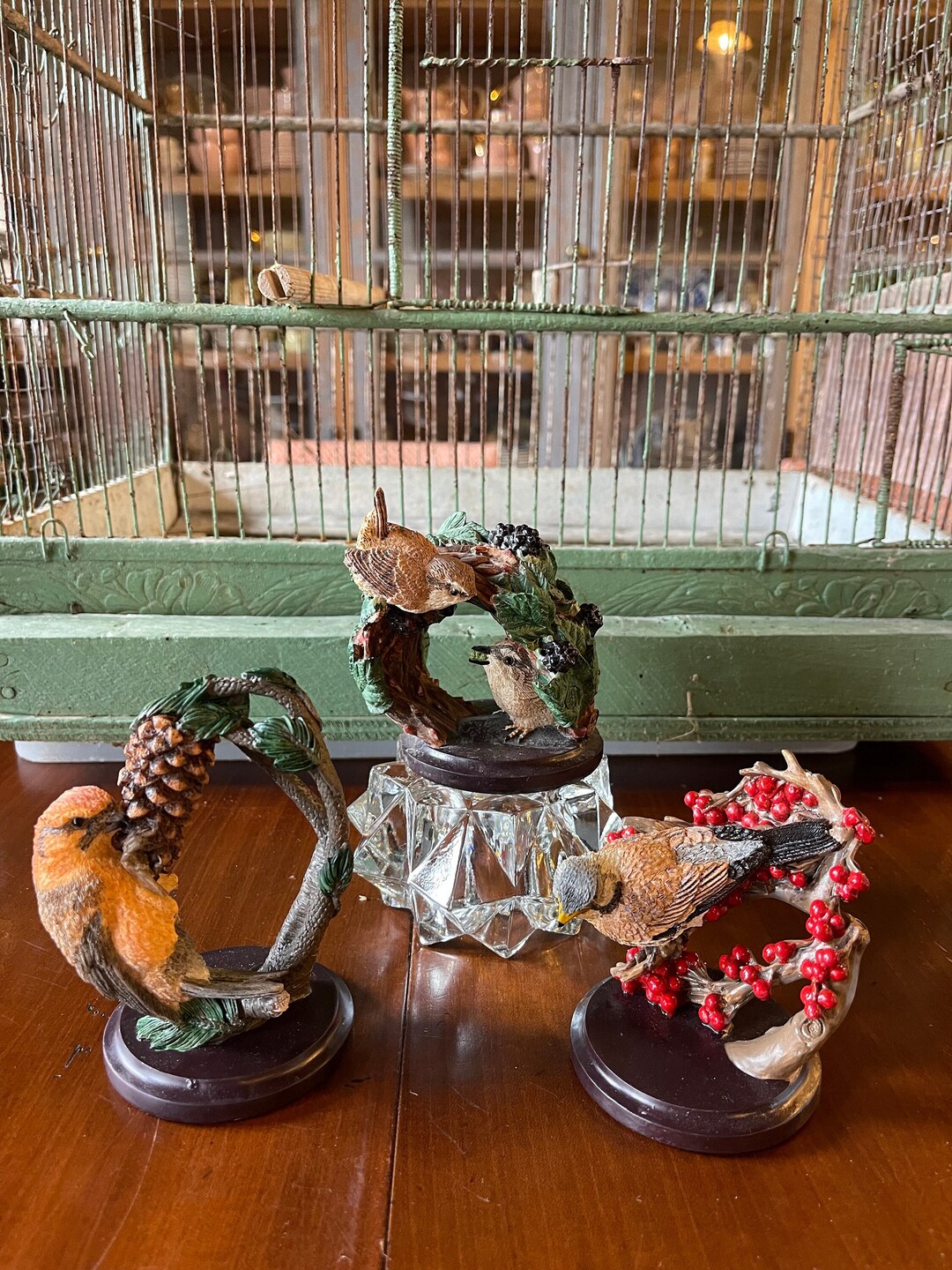 Set De 3 Oiseaux En Miniature, Signés the Country Bird Collection - Etsy