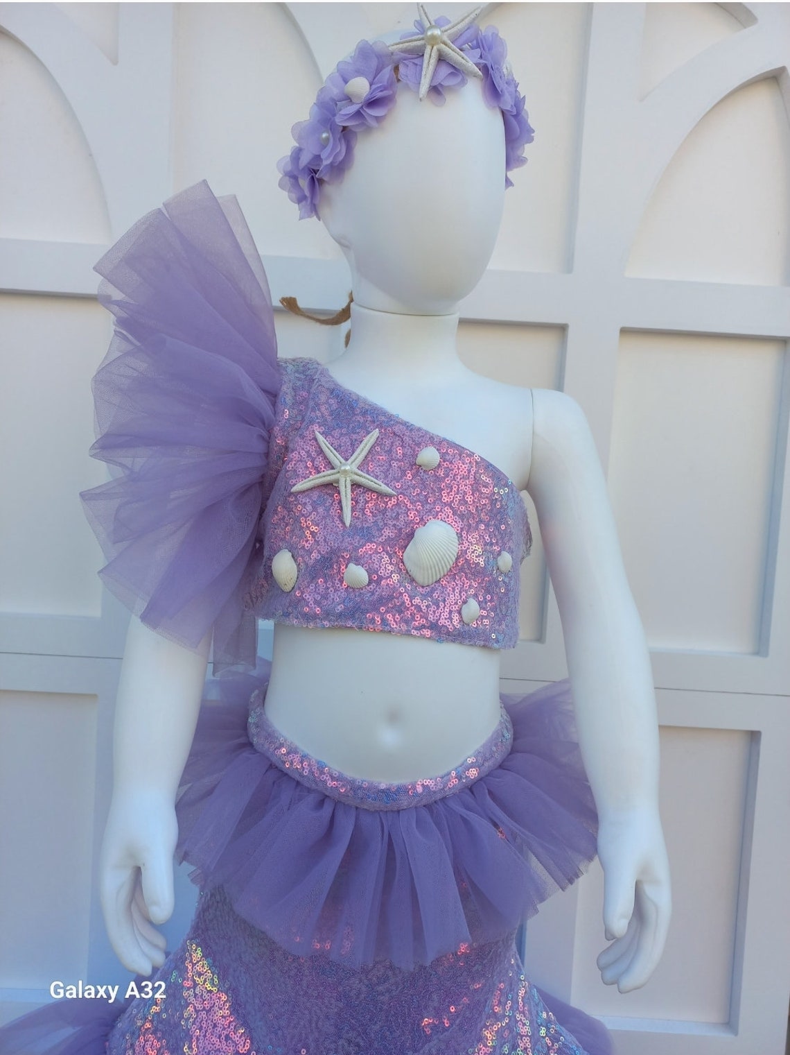 Mermaid Costume: Sequin Skirt, Crop Top & Headband - Etsy