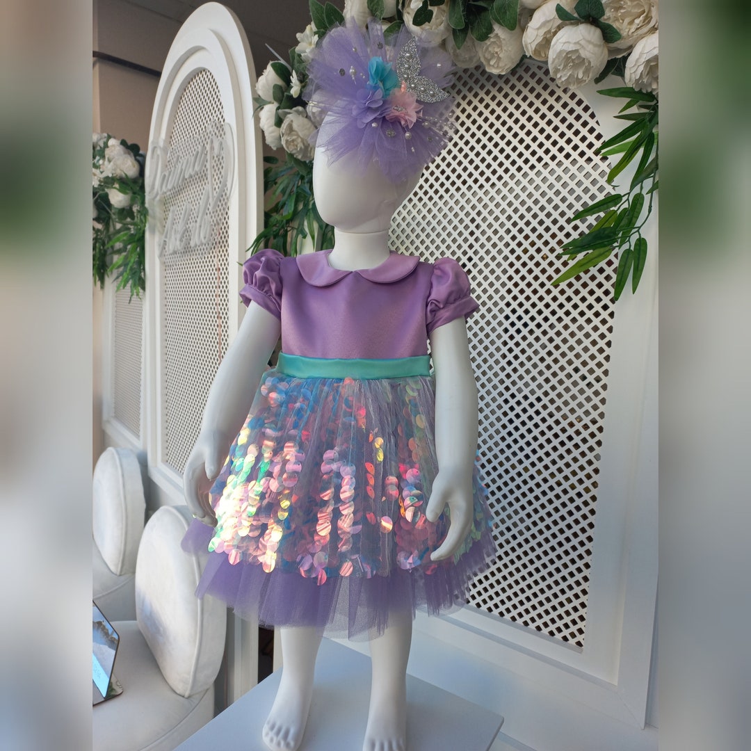 Mermaid Tutu Dress,mermaid Brithday Dress, 1st Brithday Dress Baby Girl ...