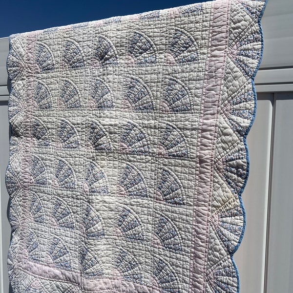 Vintage Fan Quilt - Etsy