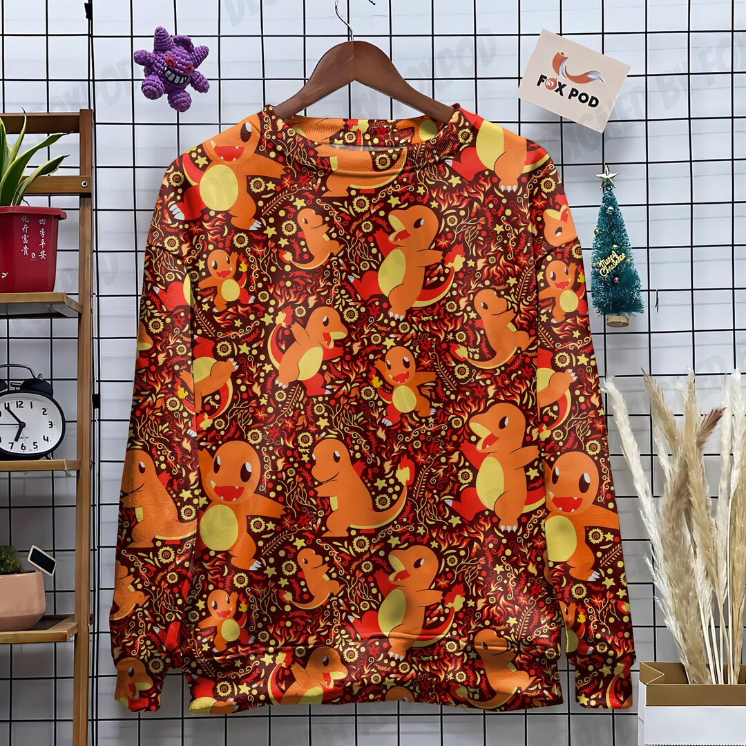 Charmander Sweatshirt Gifts for Charmander Lover Christmas - Etsy