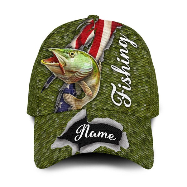 Bass Fishing Cap - Etsy