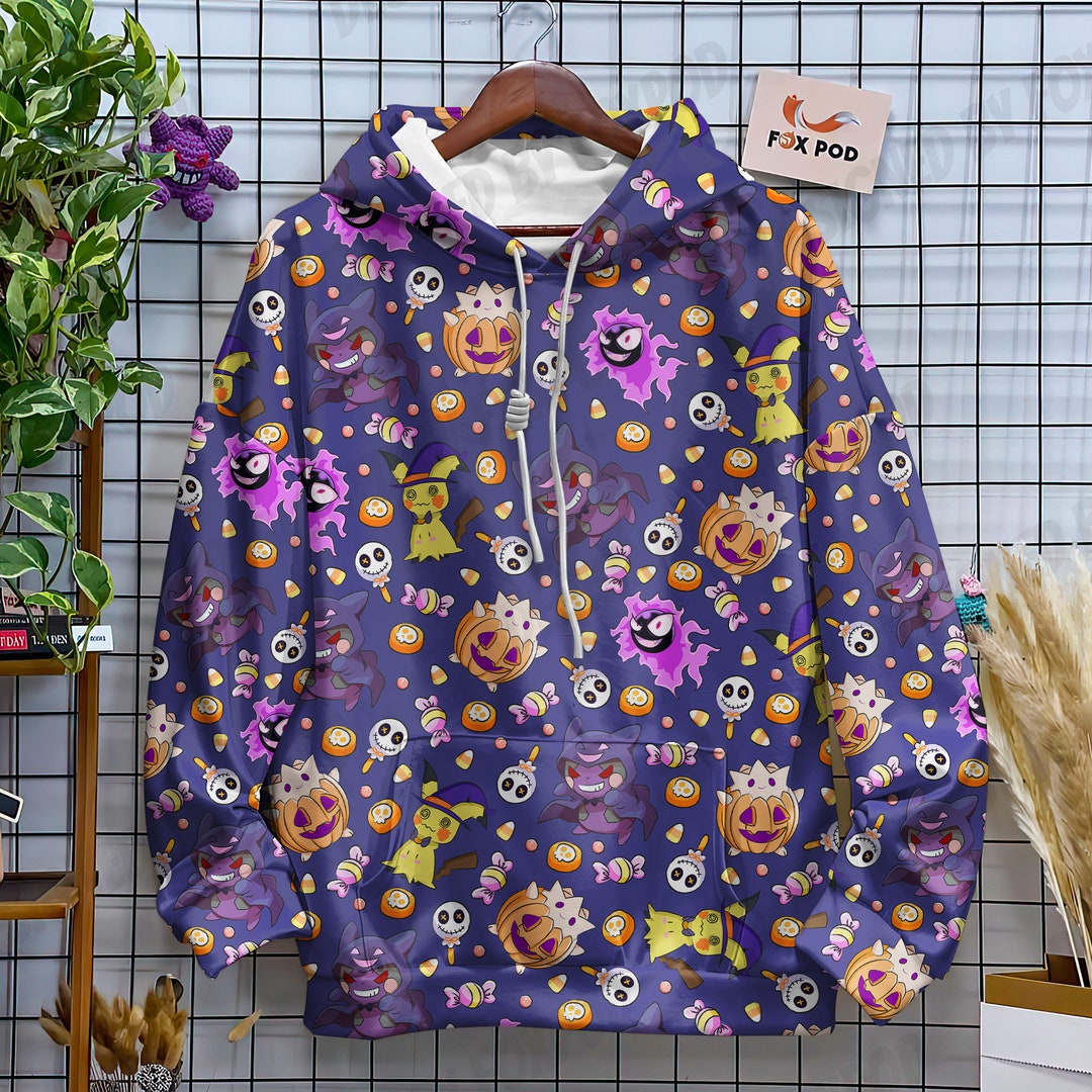 Mimikyu Hoodie Shirt Gift for Christmas Birthday Holiday Japanese Anime ...