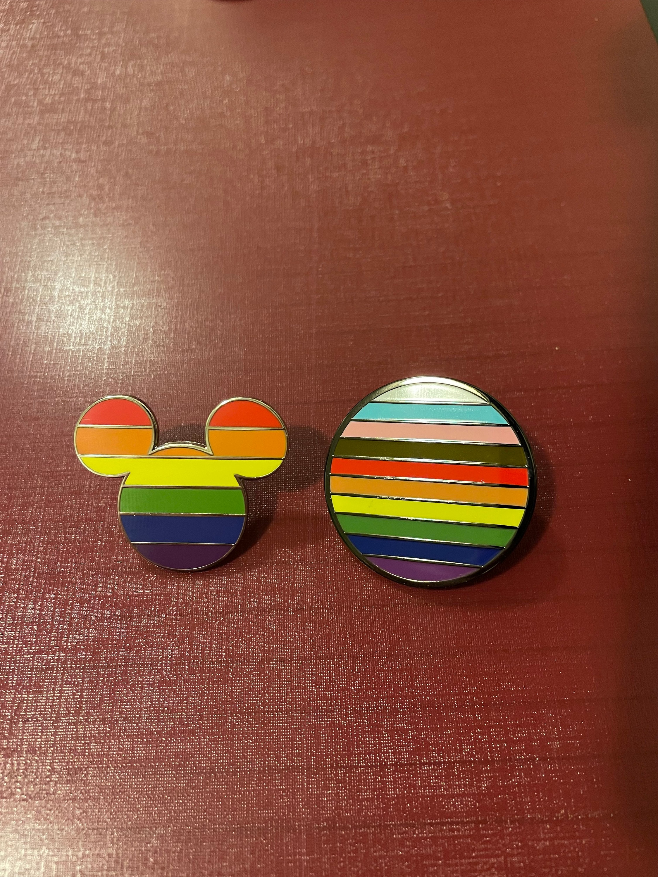 LGBTQ Pride Rainbow Flag Mickey Mouse Enamel Pin - Etsy