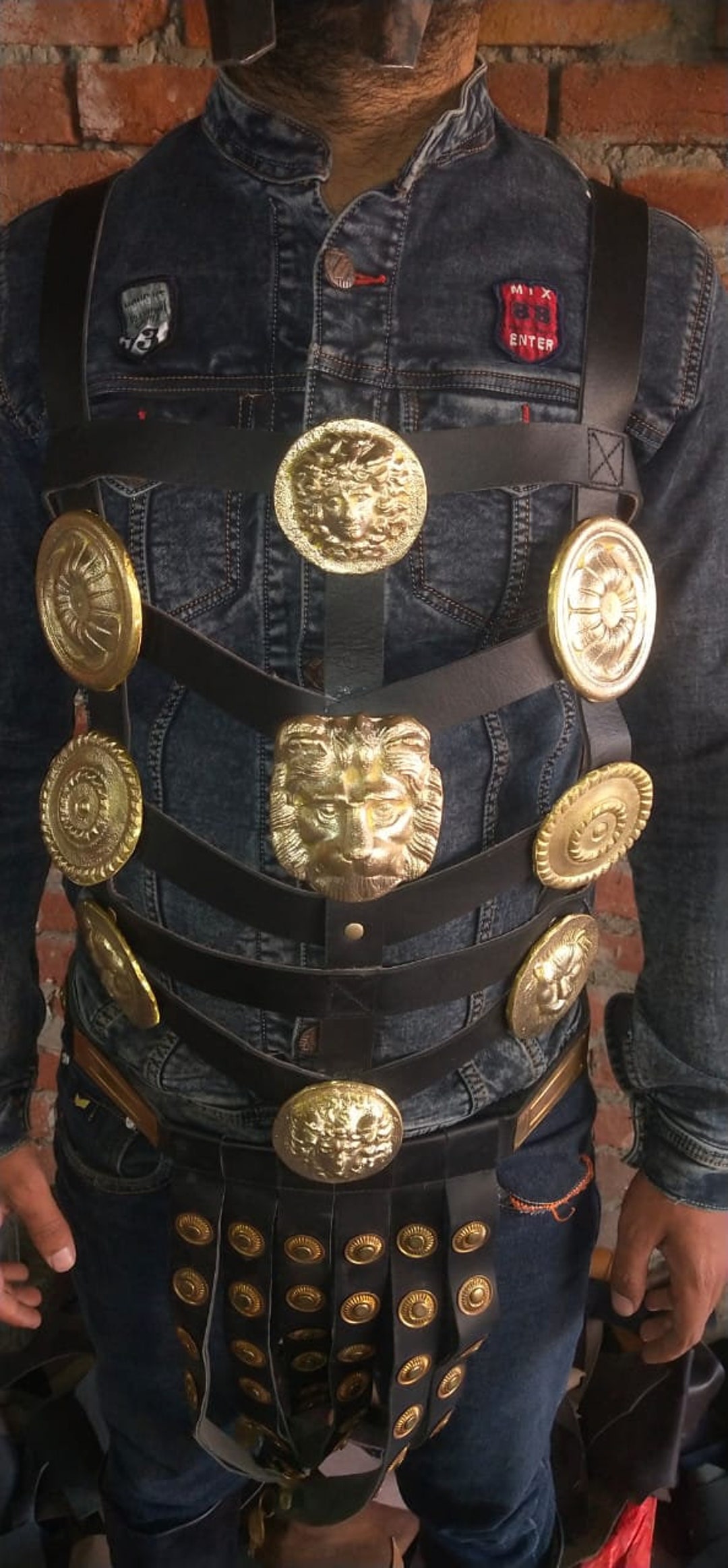 Roman Phalera Belt Mainz Balteus Roman Legionaries Belt Leather Belt - Etsy