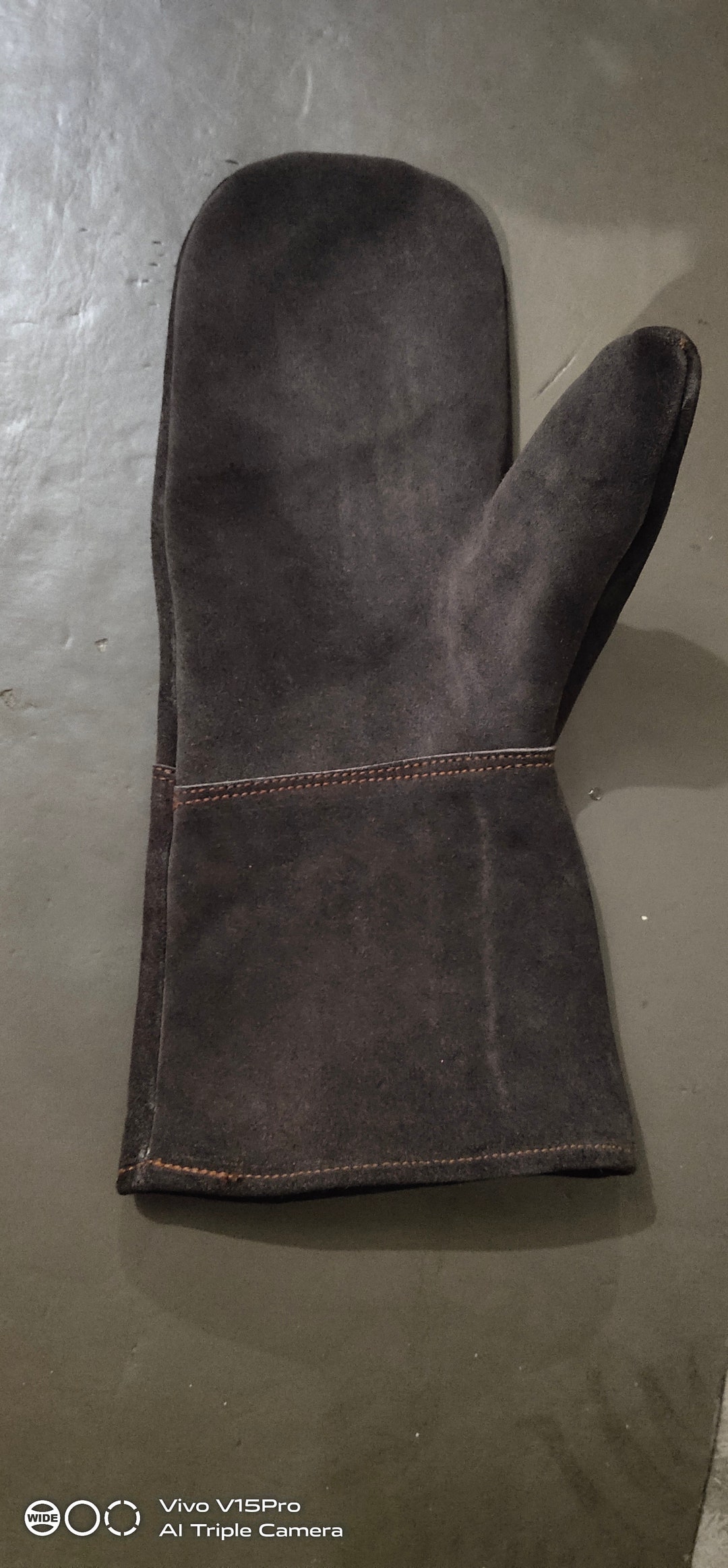 Suede Leather Viking Glove for FULL CONTACT FIGHT, Steel Plates ...