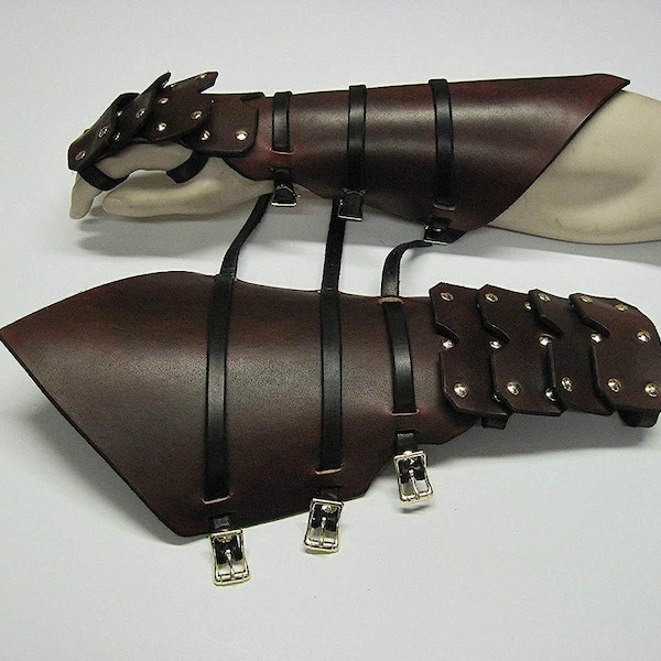 Leather Gauntlets - Etsy
