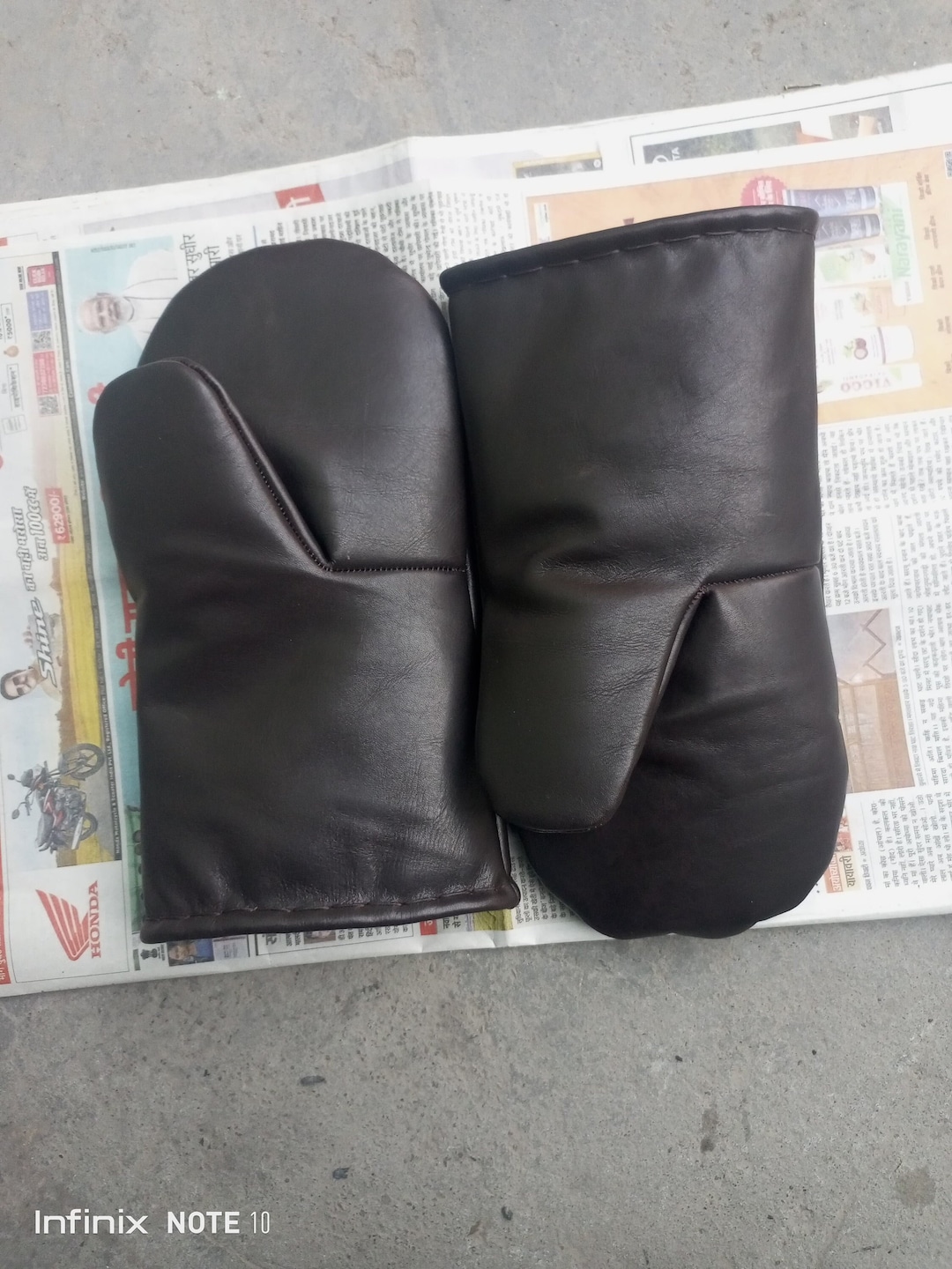 Battle Leather Mittens With Steel Protection,gauntlets for Early ...