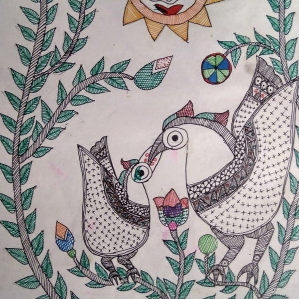 Mithila Painting - Etsy