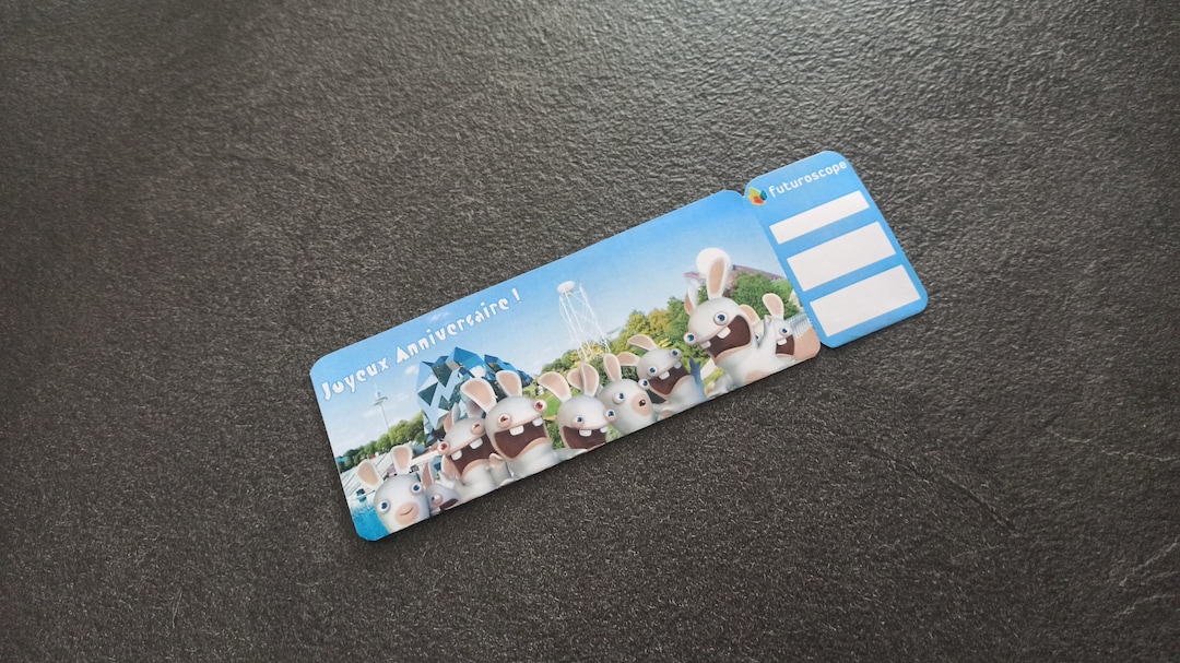 Futuroscope Ticket, Personalized Ticket, Invitation, Personalized Gift ...