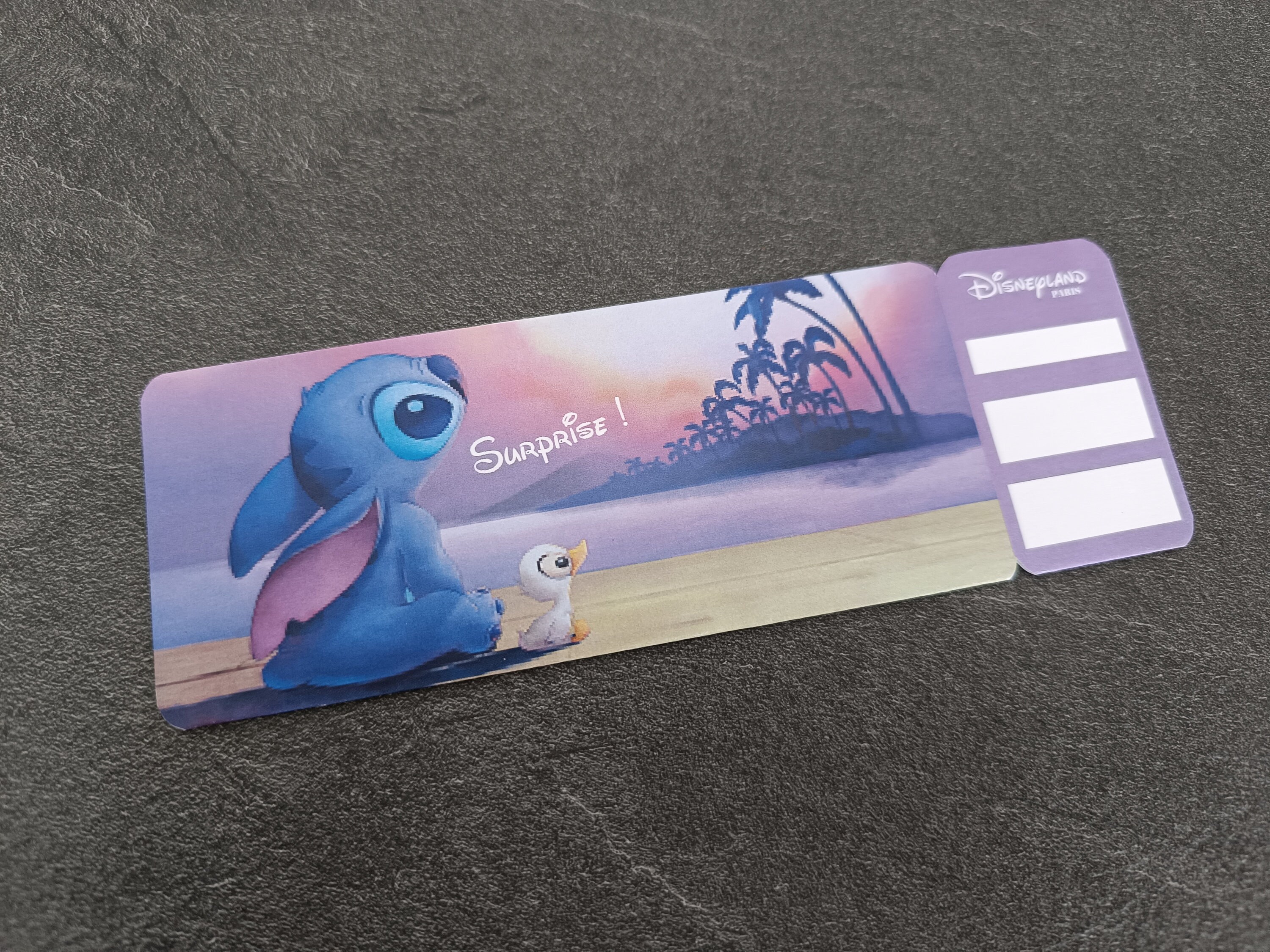 Billet Disneyland Paris, Ticket personnalisé, Invitation, Cadeau ...