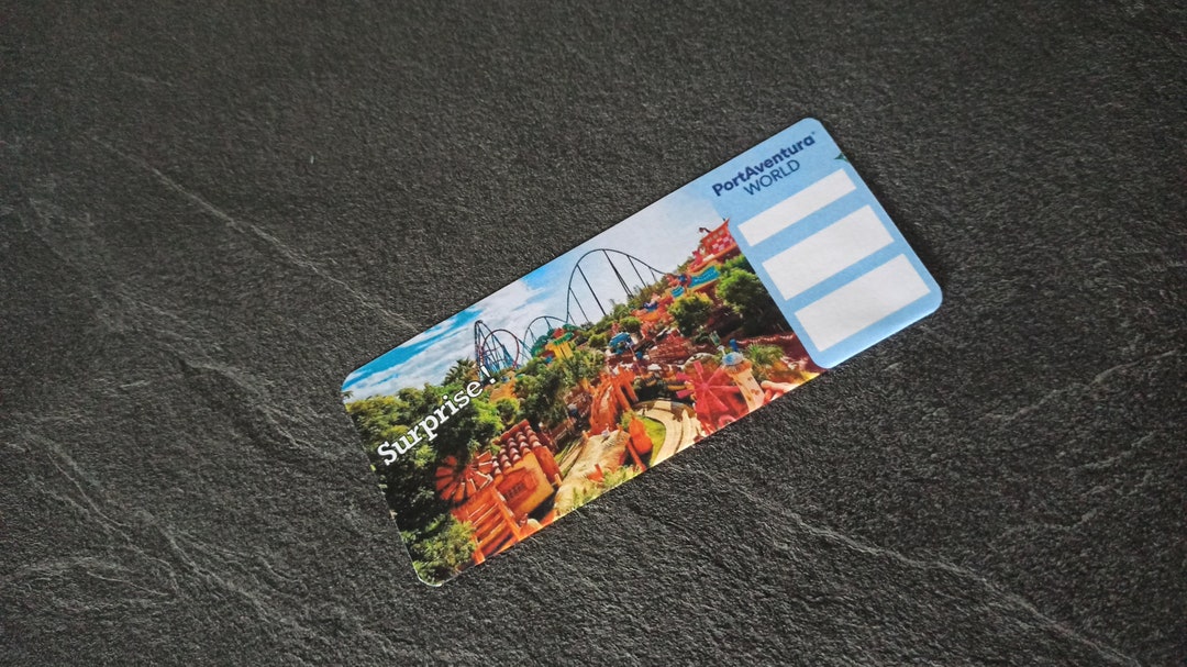 Portaventura World Ticket, Personalized Ticket, Invitation ...