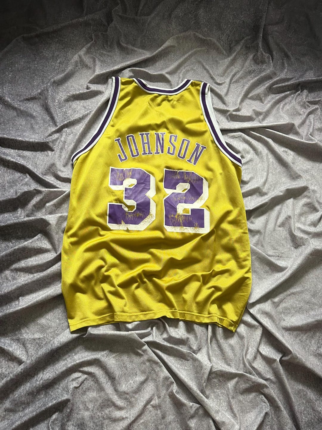 Nba Los Angeles Lakers Basketball Shirt Jersey #32 Johnson Champion ...