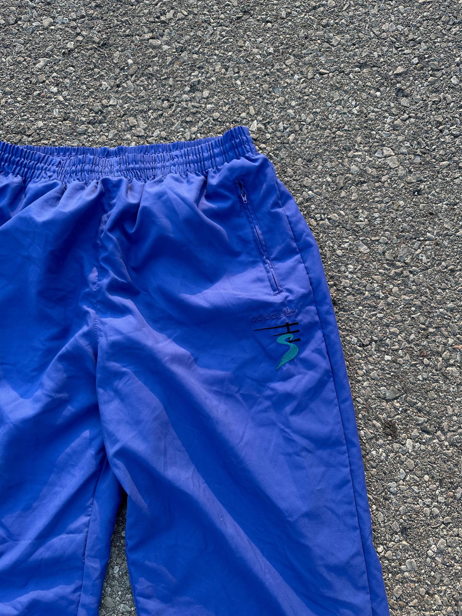 Adidas Nylon Track Pants Purple 80s - Etsy