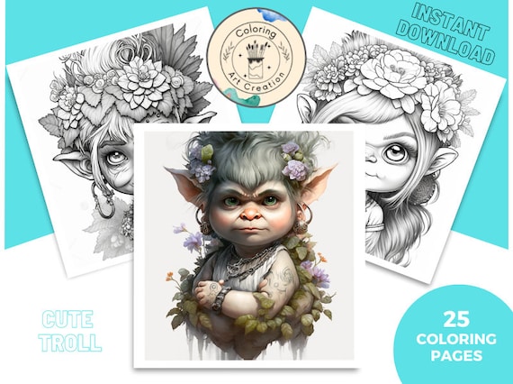 Cute Troll Drawing