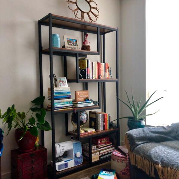 Industrial Bookshelf - Etsy