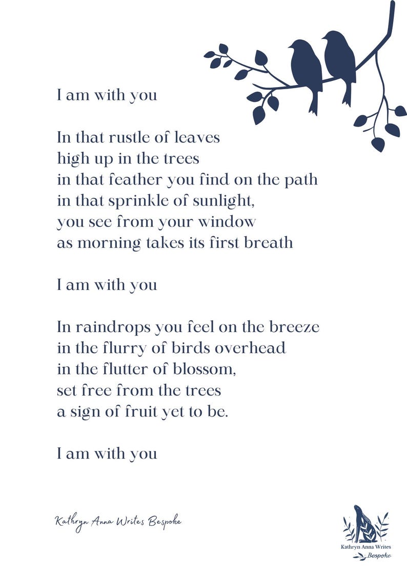 Poem to Comfort Someone Who is Grieving. Funeral Poem. Memorial Poem ...