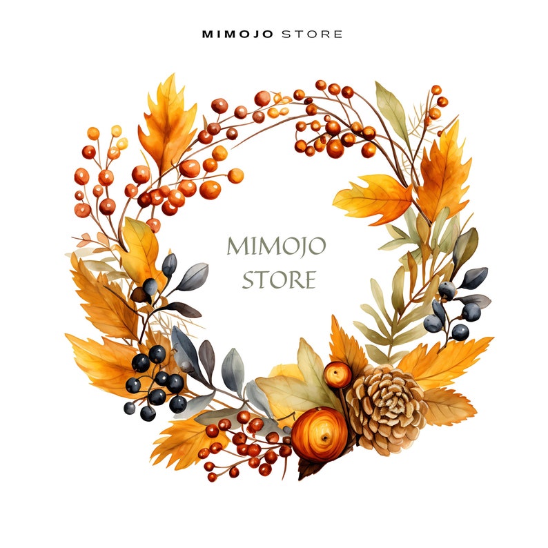 Watercolor THANKSGIVING DAY Clip Art | Transparent Pngs | Digital Art ...