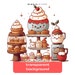 Watercolor CUTE BAKERY Clip Art Transparent Pngs Digital Art Instant ...