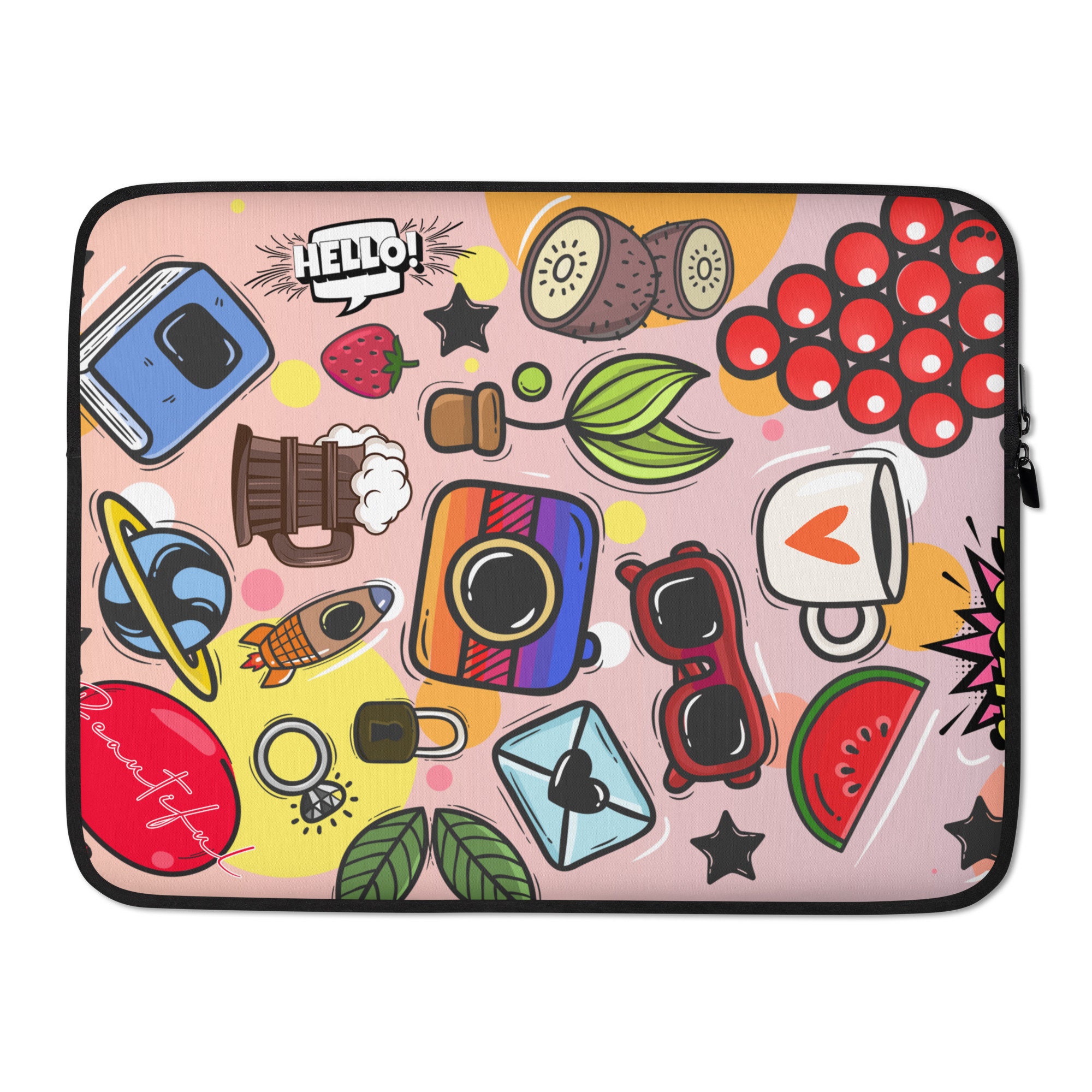 Doodle Laptop Sleeve Sleek Laptop Sleeve Sleeve for Laptop Sleeve ...