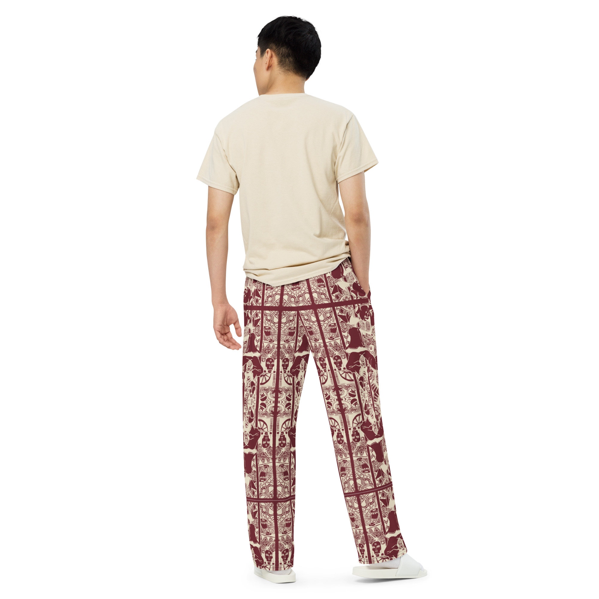 African Prints Pants Palazzo With Unique African Pattern Palazzo African Print Afro Pants Afro ...