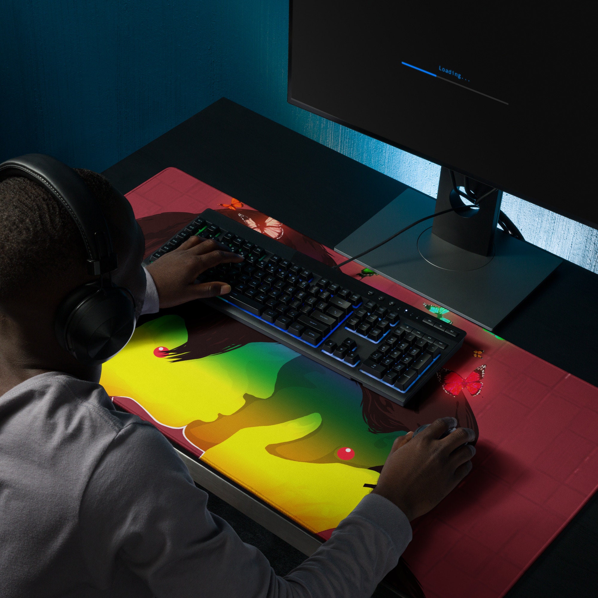 French Kiss Gaming Mouse Pad Diversity Gaming Mouse Pad LGBTQ Friendly ...