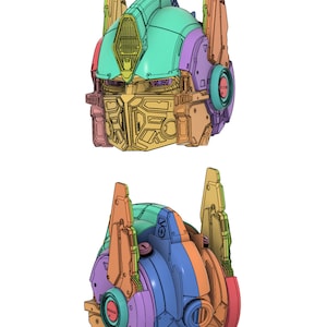 Wearable Transformers Optimus Prime Helmet 3D Printable STL File - Etsy