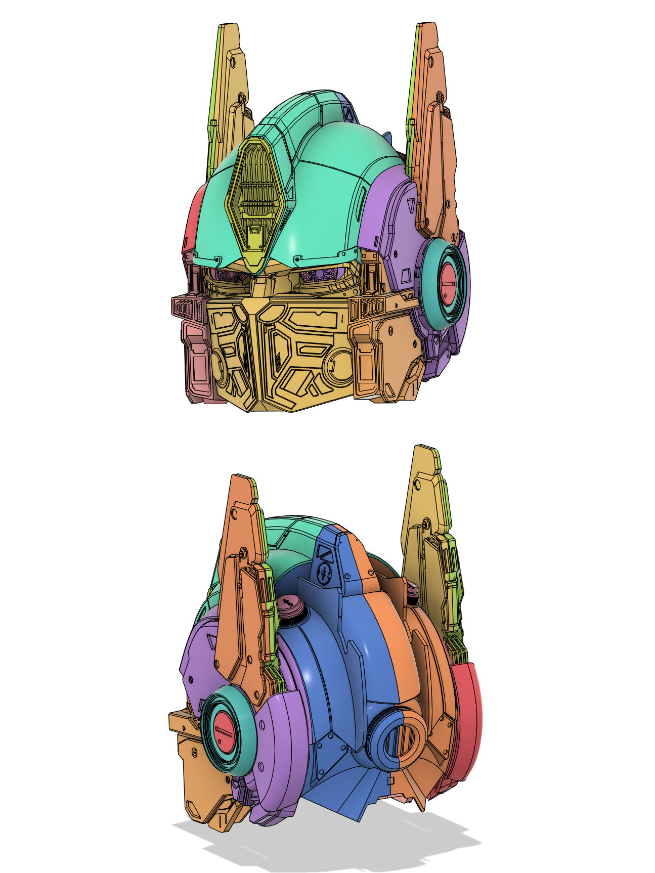 Wearable Transformers Optimus Prime Helmet 3D Printable STL File - Etsy