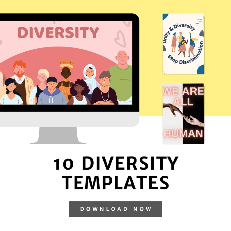 10 School Diversity Templates INSTANT DOWNLOAD Social - Etsy