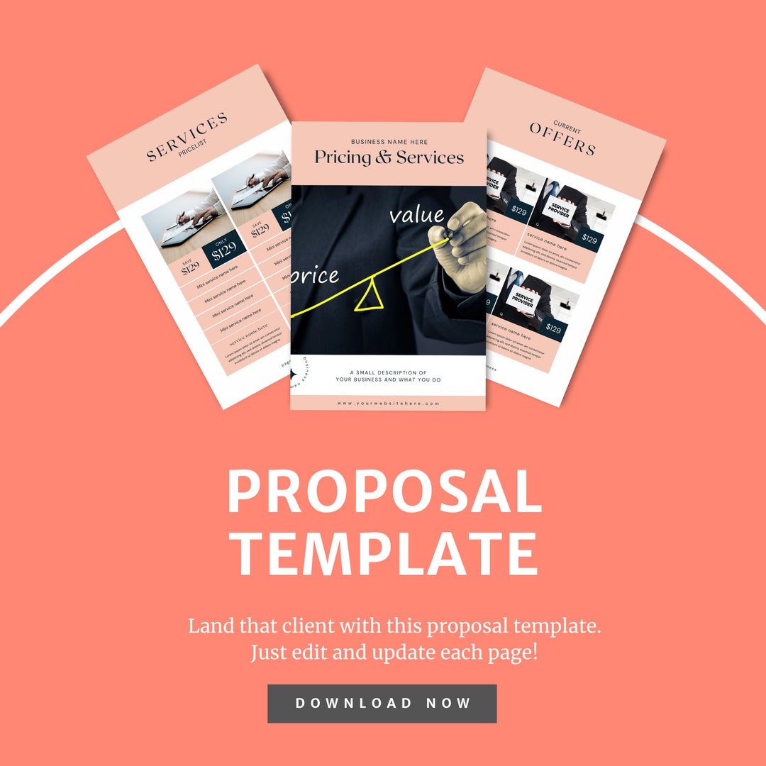 Digital Proposal Template Done for You Business Proposal Template 22 ...