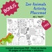 ZOO ANIMALS Kids Activity Pack, Printable Activity for Kids, Word Find ...