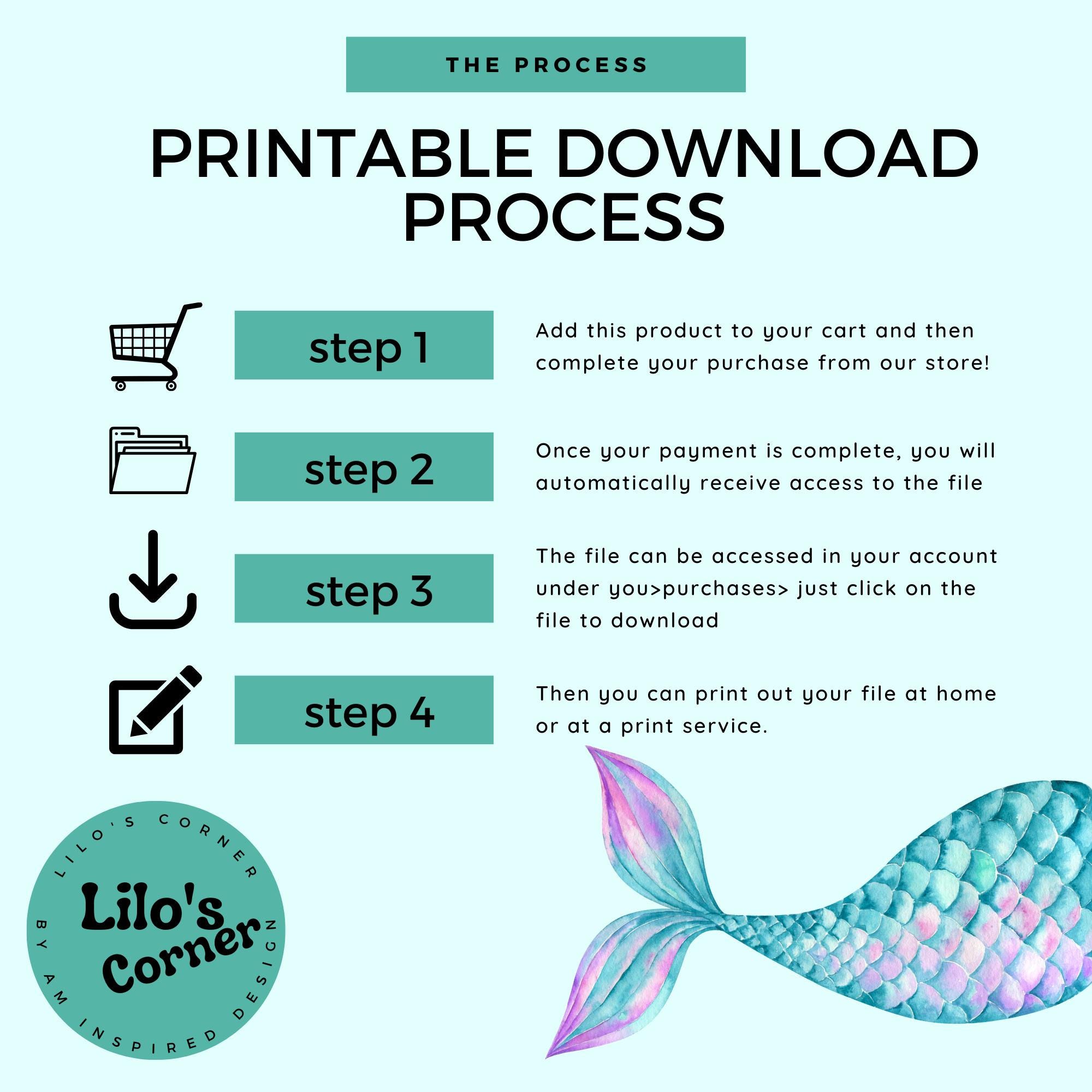 MERMAID Printable Activity Placemat, Activities for Kids, Word Find ...