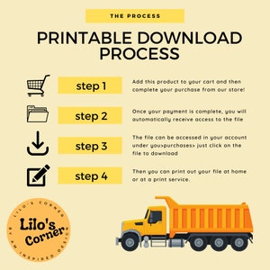 TRUCKS Printable Activity Placemat, Activities for Kids, Word Find ...