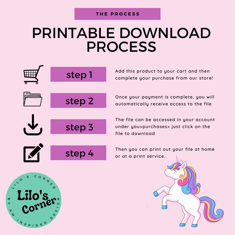 UNICORN Printable Activity Placemat, Activities for Kids, Word Find ...