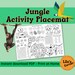 JUNGLE Printable Activity Placemat, Activities for Kids, Word Find ...
