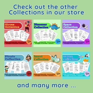 ZOO ANIMALS Kids Activity Pack, Printable Activity for Kids, Word Find ...