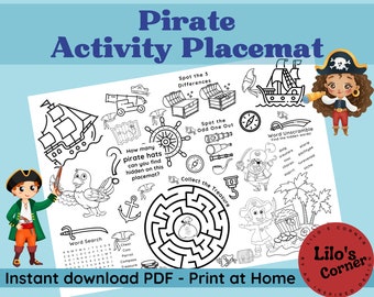 WINTER Printable Activity Placemat, Activities for Kids, Word Find ...