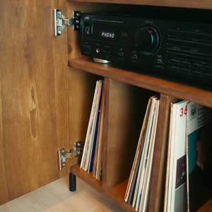 Record Player Sideboard 'york 101'. A Modern Vinyl LP Storage Cabinet ...