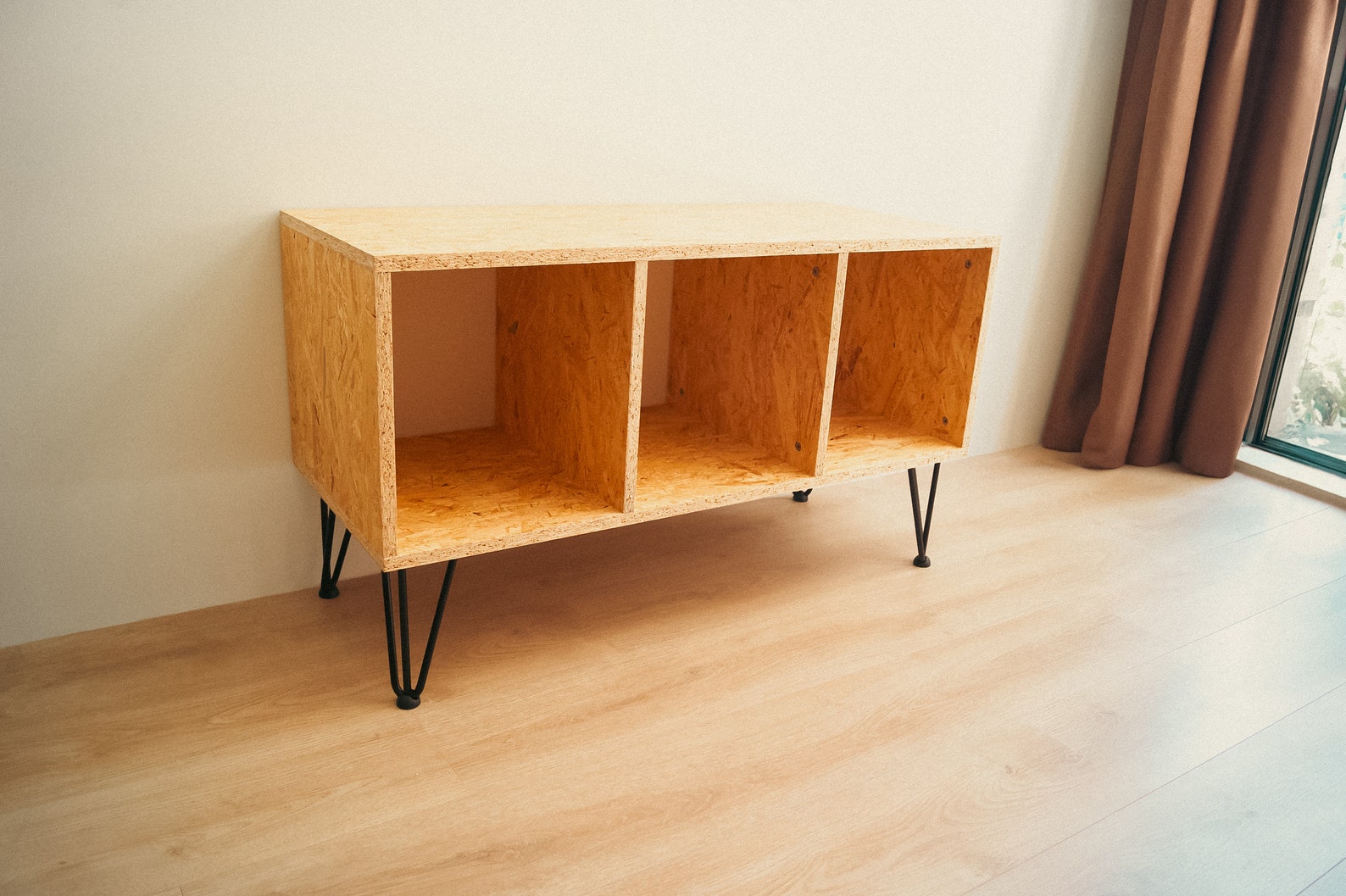 Turntable Stand & Vinyl LP Storage, From Made Durable and Recycled OSB ...