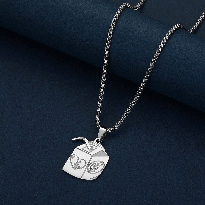 Juice Wrld Juice Box Necklace Pendant 999 Stainless Etsy