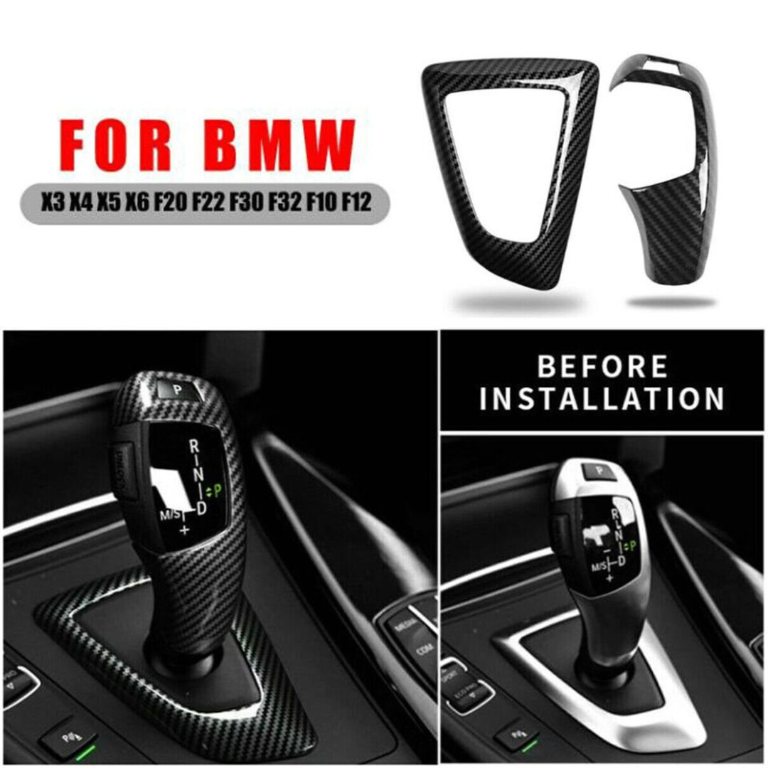 For BMW F25 F26 F10 F07 F06 F12 F13 X3 X4 5 GT Gear Shift Knob Cover ...