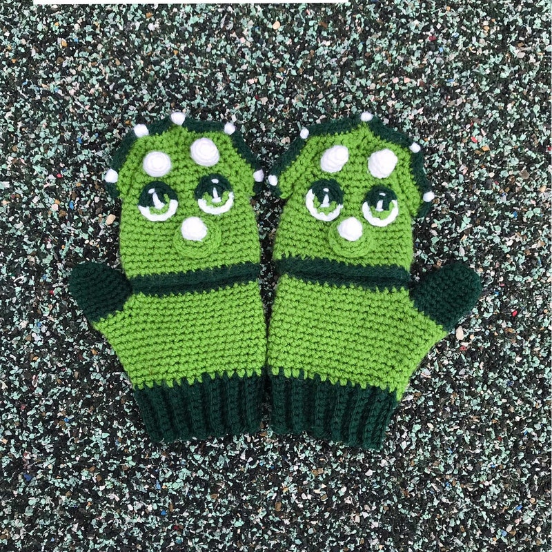 Dinosaur Mittens - Etsy