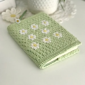 Crochet Pattern Daisy Notebook Cover, Crochet Book Cover, Pdf Diary ...