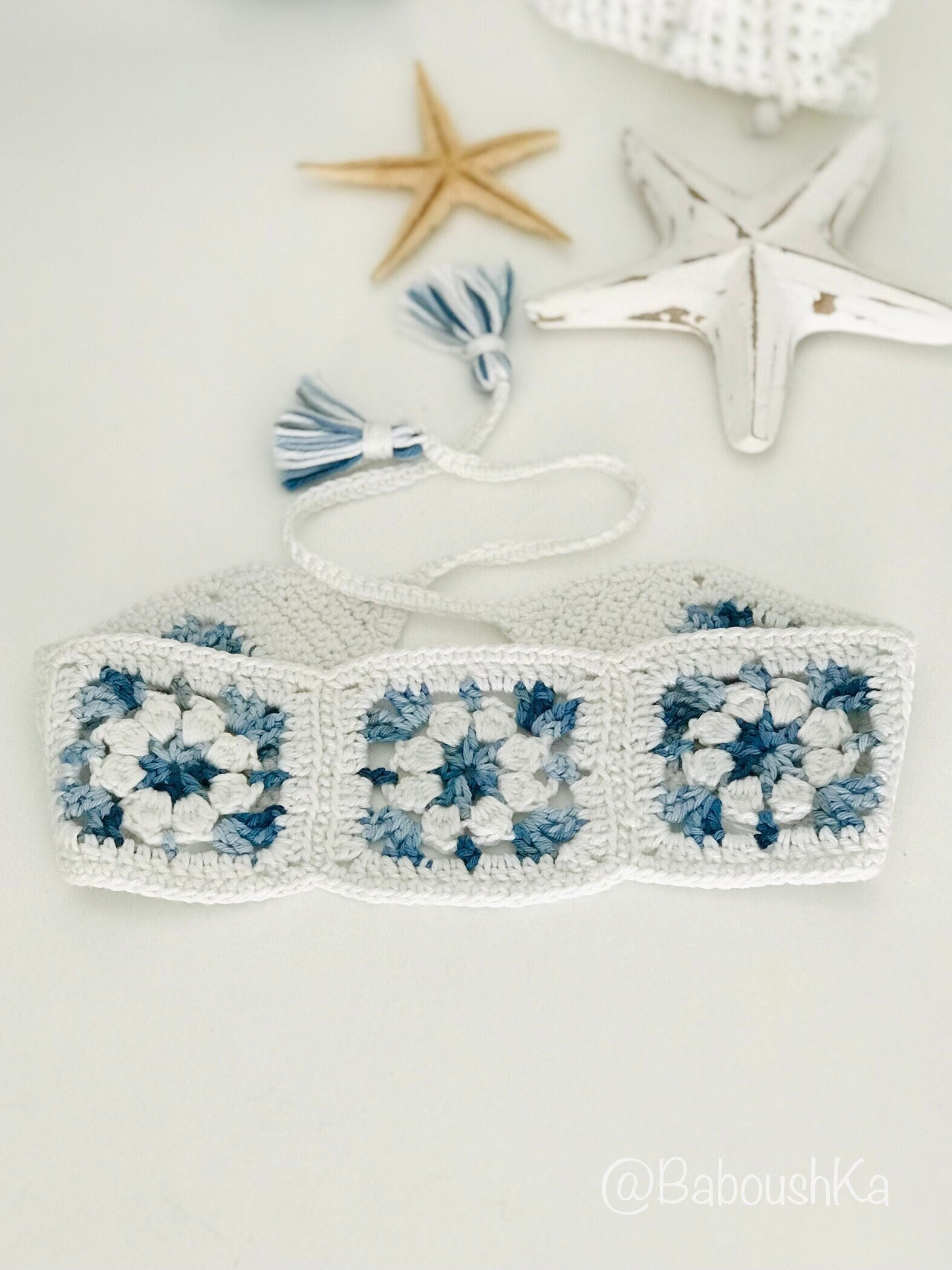 Crochet Pattern Granny Square Headband, Pdf Pattern for Crochet ...