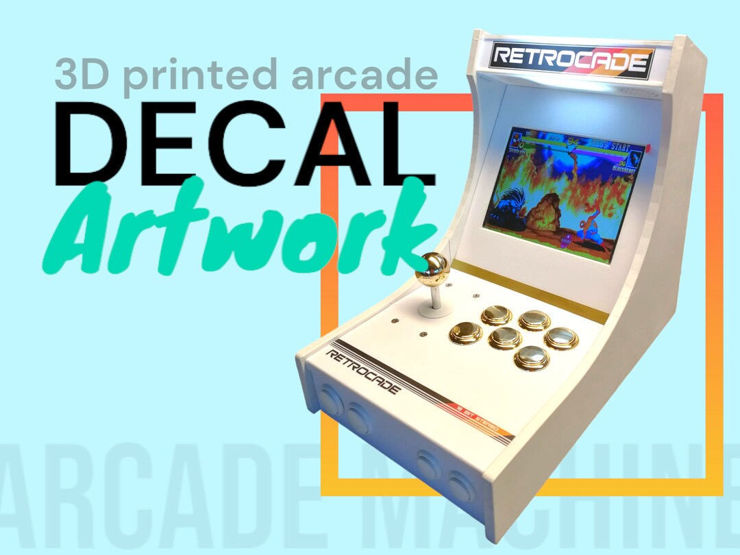 Retrocade Decal Artwork .ai .pdf - Etsy UK