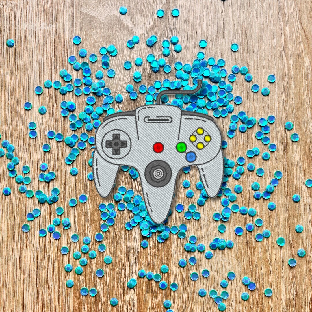 Retro Game Controller Patch – Gestickter Aufnäher Im 90s Gaming-design ...